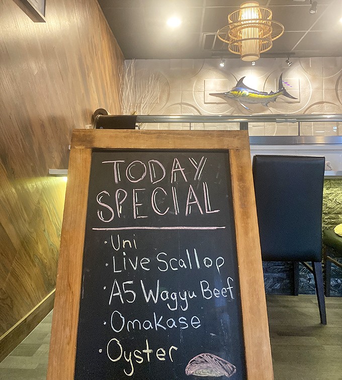 Daily specials that read like a bucket list for food enthusiasts. A5 Wagyu beef? Now we're not just eating dinner, we're having an experience.