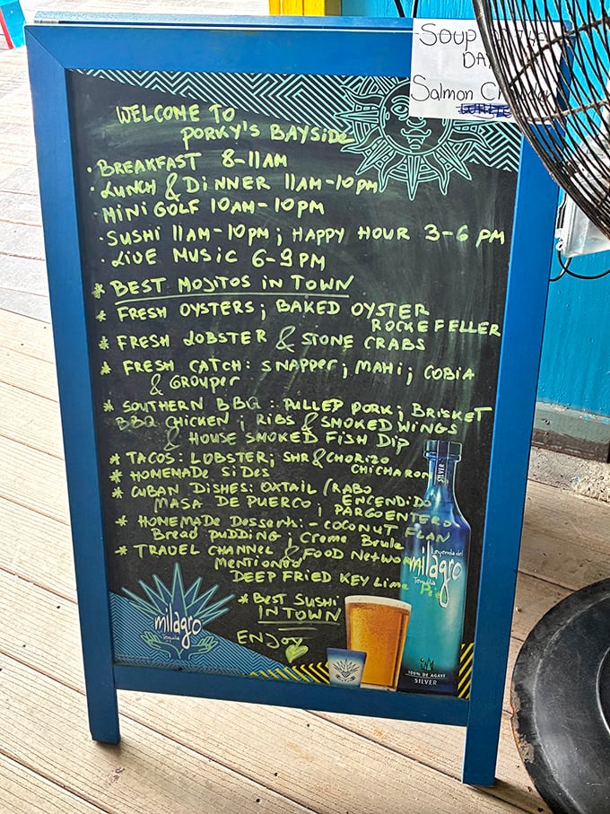 The chalkboard of daily specials reads like a treasure map where X marks the spot for your next food memory.