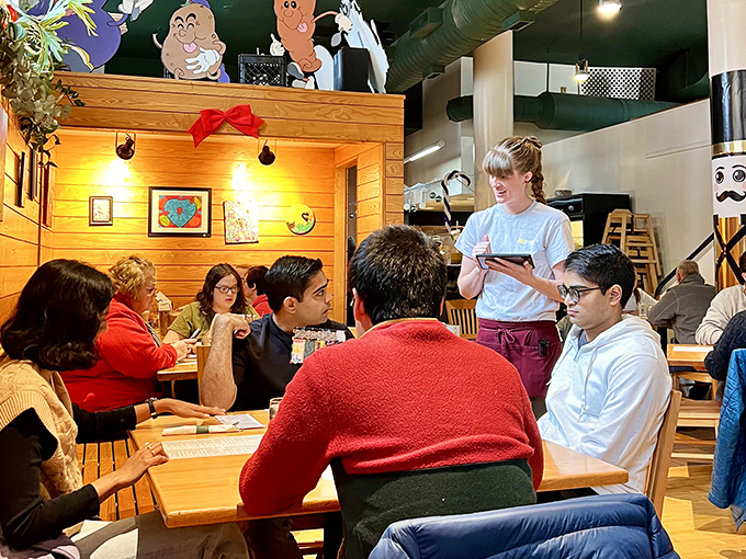 The staff moves with practiced efficiency, taking orders with the confidence that comes from knowing every item on that encyclopedic menu.