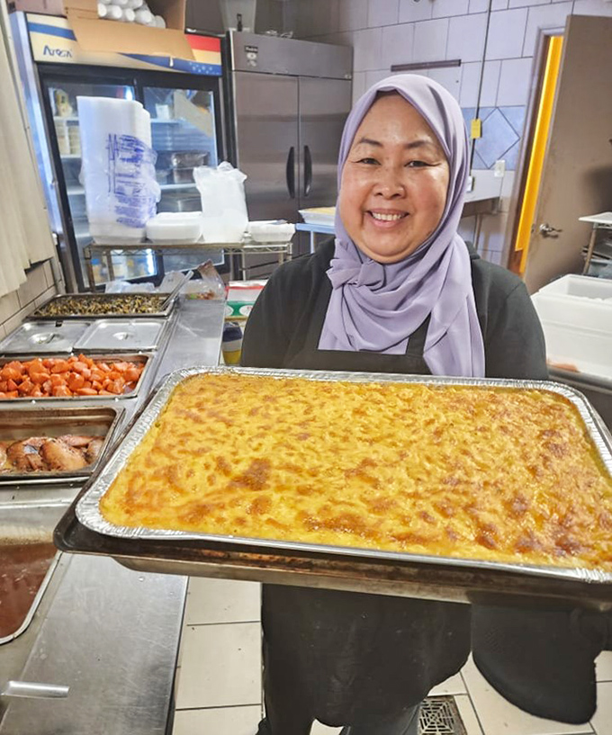 In the kitchen, magic happens. Fresh mac and cheese emerges golden and bubbling, ready to comfort souls and satisfy cravings.