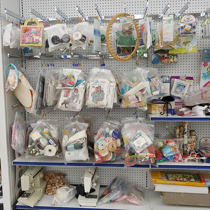 Craft supplies organized in clear bags&mdash;a DIY enthusiast's dream. These pre-packaged creative possibilities prove that inspiration doesn't need a hefty price tag.