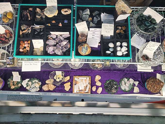 Nature's jewelry box laid bare. These crystals and minerals offer both geological fascination and the promise of good vibes for the metaphysically inclined.