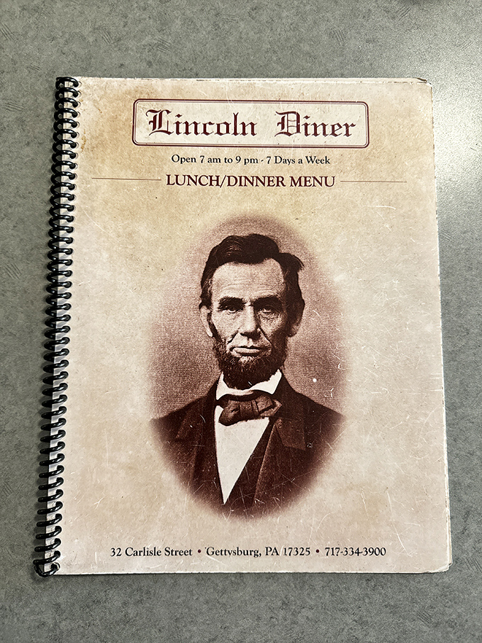 The menu cover pays homage to its namesake, while promising seven days of breakfast bliss from 7am to 9pm.