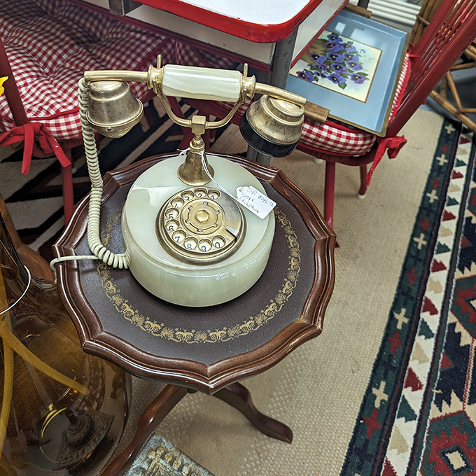 A rotary phone that'll confuse your grandkids and transport you back to an era when "hanging up" required actual hanging up.