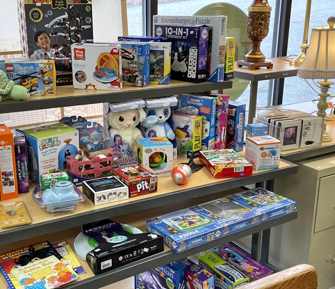 Toys and puzzles that survived countless childhood adventures, ready to create new memories or nostalgic displays.