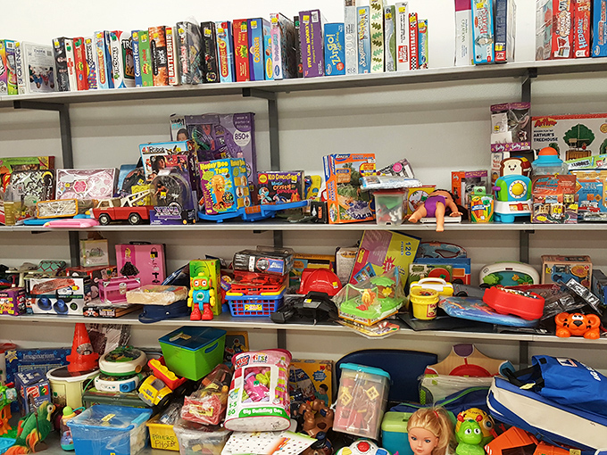 Toy heaven that makes you wish you were eight again. Yesterday's playthings ready for tomorrow's imagination.