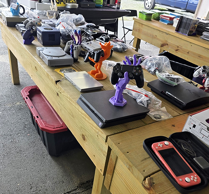 Gaming through the ages&mdash;from PlayStation to Nintendo Switch, this table chronicles the evolution of rainy day entertainment and sibling rivalries.