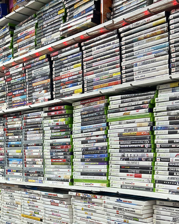 Gaming libraries stretch endlessly, offering entertainment systems that defined generations of living room championship battles.