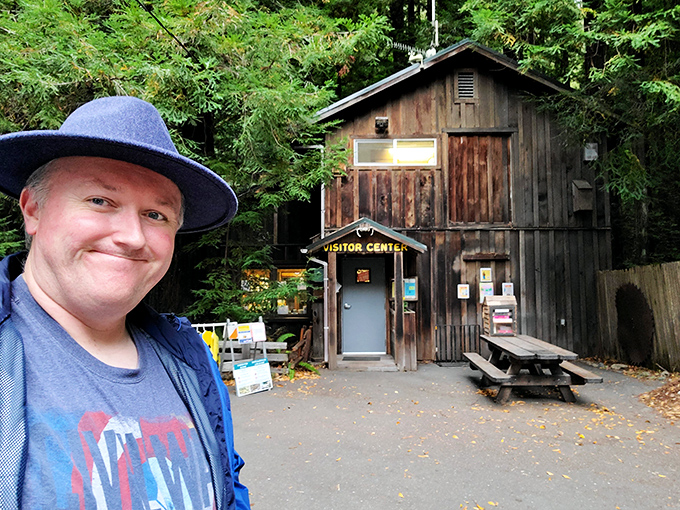 The visitor center&mdash;rustic, charming, and containing more genuine wisdom than a thousand travel influencers' social media accounts combined.