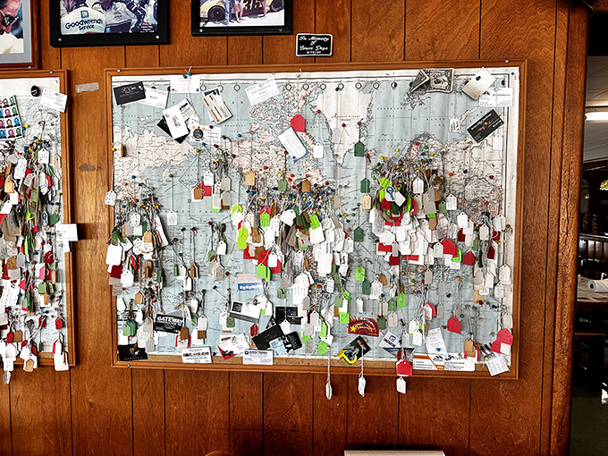 This map covered in visitor pins tells a better travel story than most Instagram accounts&mdash;people journey far and wide for these crabs.