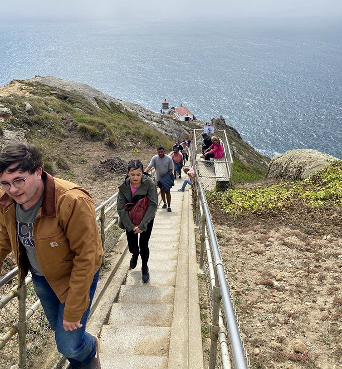 The uphill pilgrimage: Visitors making the climb back up prove that some of California's best workouts don't require a gym membership.