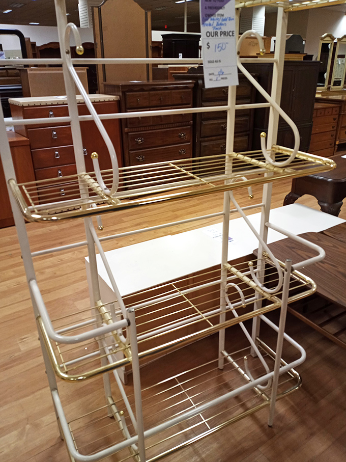 Kitchen organization made beautiful. This shelving unit could turn even my chaotic cooking style into something resembling order.