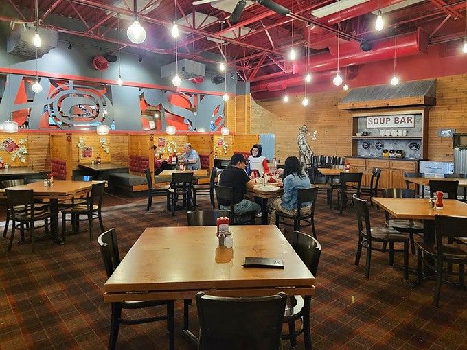 The dining room buzzes with that perfect energy where families, friends, and food lovers gather to create lasting memories together.