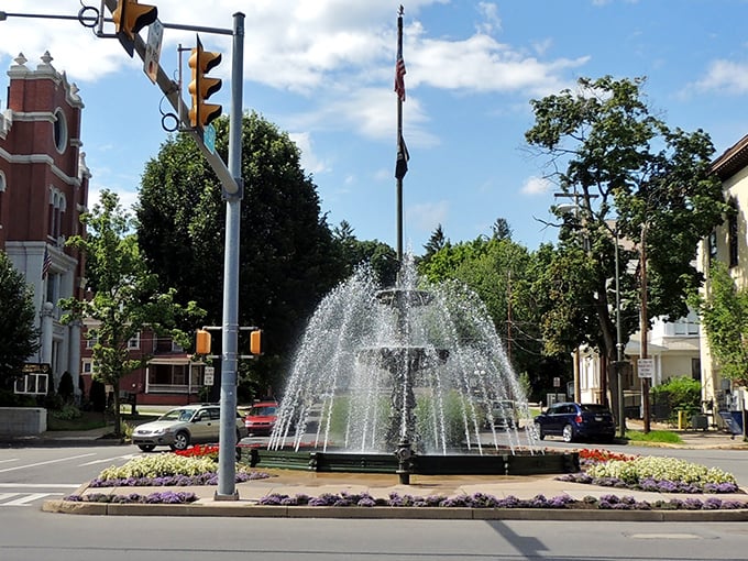 Bloomsburg's fountain creates a picturesque centerpiece for this college town, where retirees enjoy cultural amenities without paying cultural district prices.