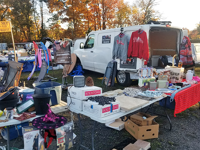 Pocono Mountain scenery provides the perfect backdrop for serious bargain hunting and casual browsing.