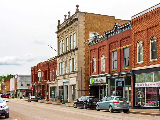 Caldwell's Main Street looks like it was plucked from a movie set where everyone knows your coffee order before you say it.