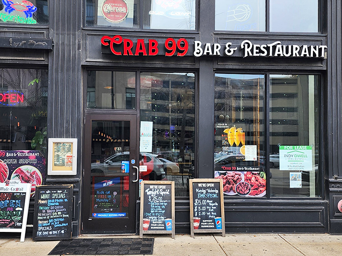 Downtown storefronts often hide the biggest flavor surprises, especially when crab is the main attraction here.
