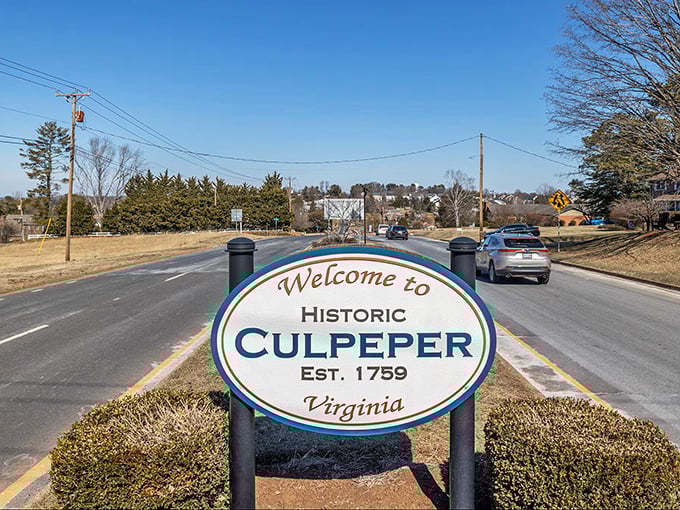 Culpeper's welcome sign hints at the town's deep history, dating back to 1759&mdash;though housing prices thankfully don't reflect inflation since then!