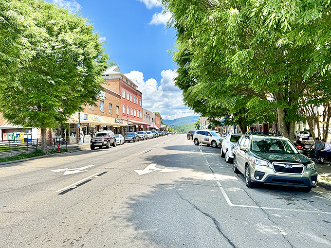 Franklin's town center offers that authentic mountain hospitality where neighbors still wave and visitors feel welcome.