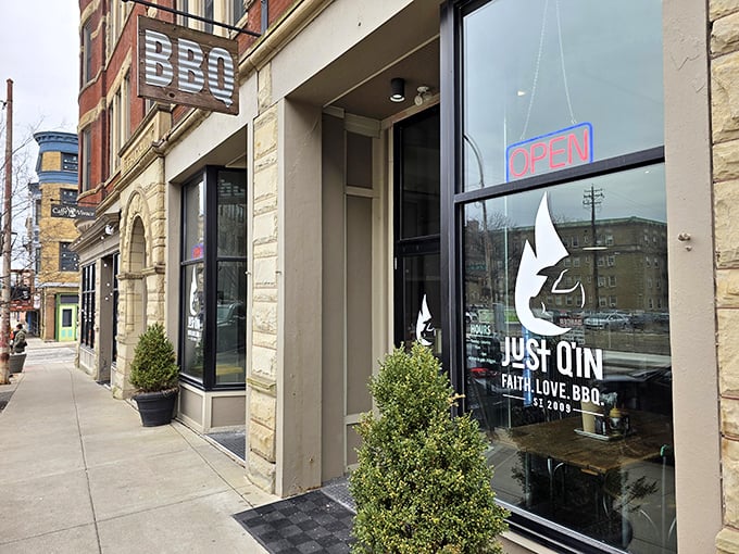 Modern meets traditional in this sleek storefront that promises contemporary takes on classic barbecue.