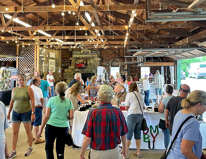 Peninsula Flea's rustic barn setting adds charm to every purchase &ndash; shopping that feels more like a countryside escape.