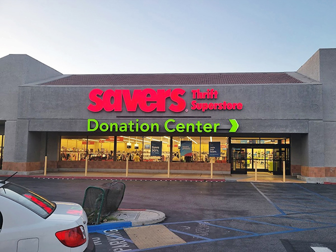 Savers announces itself boldly, promising donations welcome and bargains guaranteed in equal measure.