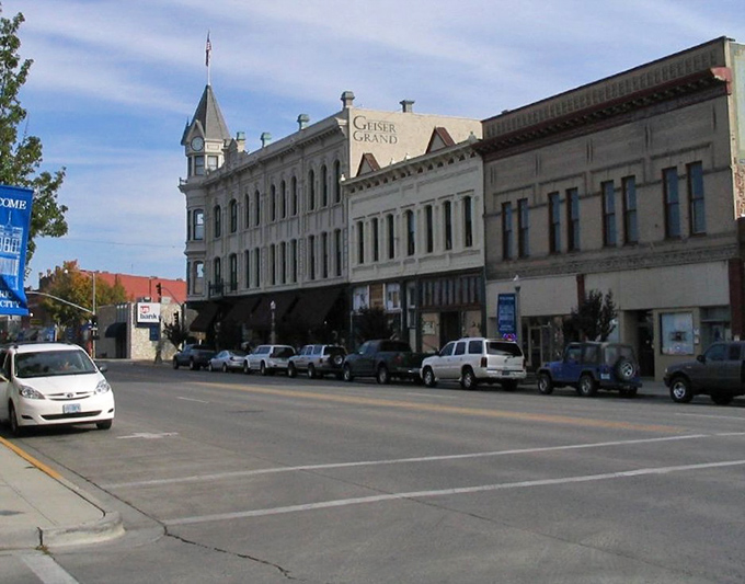 Historic storefronts line Baker City's main street, creating a living museum where the past and present coexist beautifully.