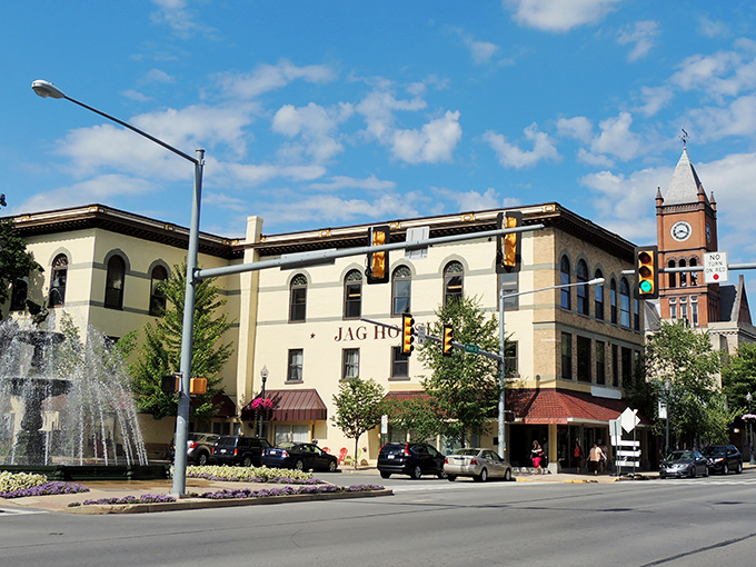 The JAG Hotel anchors Bloomsburg's charming downtown, where retirees find the perfect balance of small-town prices and college-town amenities.