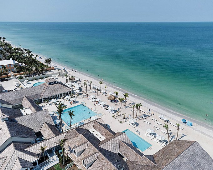 Turquoise waters meeting white sand beaches&mdash;Mother Nature showing off her favorite color combination.