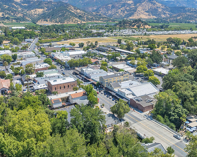 Calistoga's leafy streets and historic buildings create the ideal wine country escape.