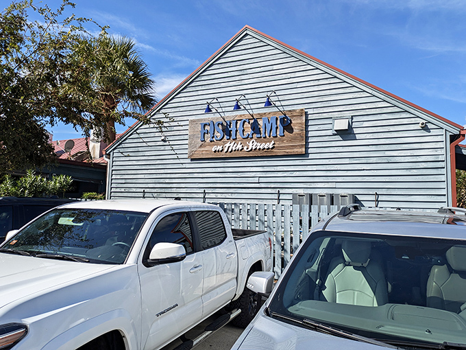 The classic coastal architecture promises authentic flavors that have been perfected over generations of satisfied diners.