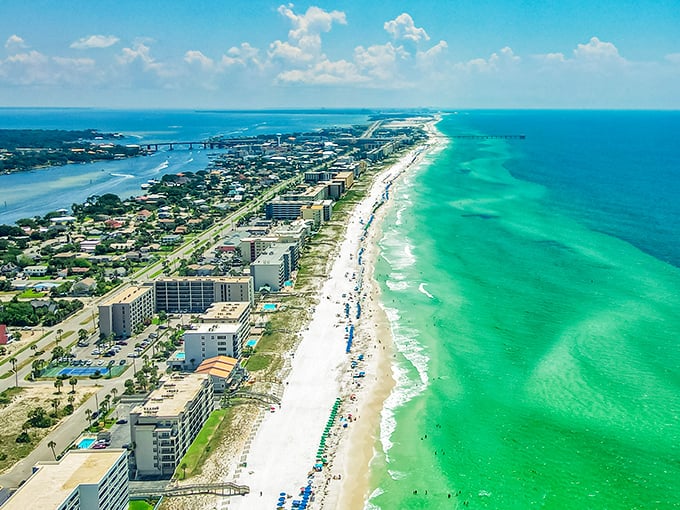 Fort Walton Beach's emerald waters and sugar-white sands rival any Caribbean destination. Your passport can stay in the drawer!