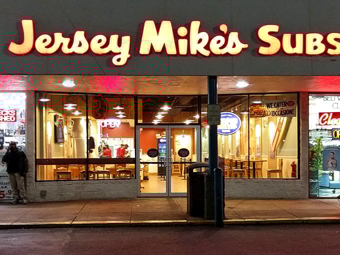 The clean storefront houses a sandwich assembly line that honors Jersey Shore traditions. That awning has sheltered many a hungry customer!