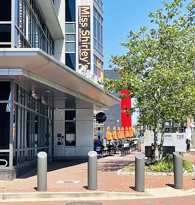 Those big windows and sleek design suggest elevated comfort food that respects both tradition and innovation.