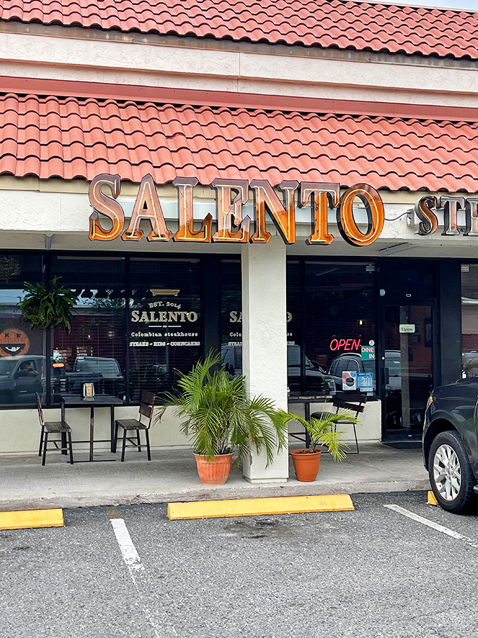 This modest storefront houses Salento's unique fusion of traditional steakhouse fare and South American flavors.