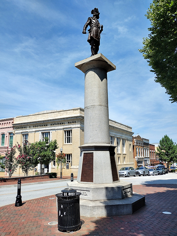 This historic monument in Spartanburg's town center stands tall, much like your savings account will in this affordable city.