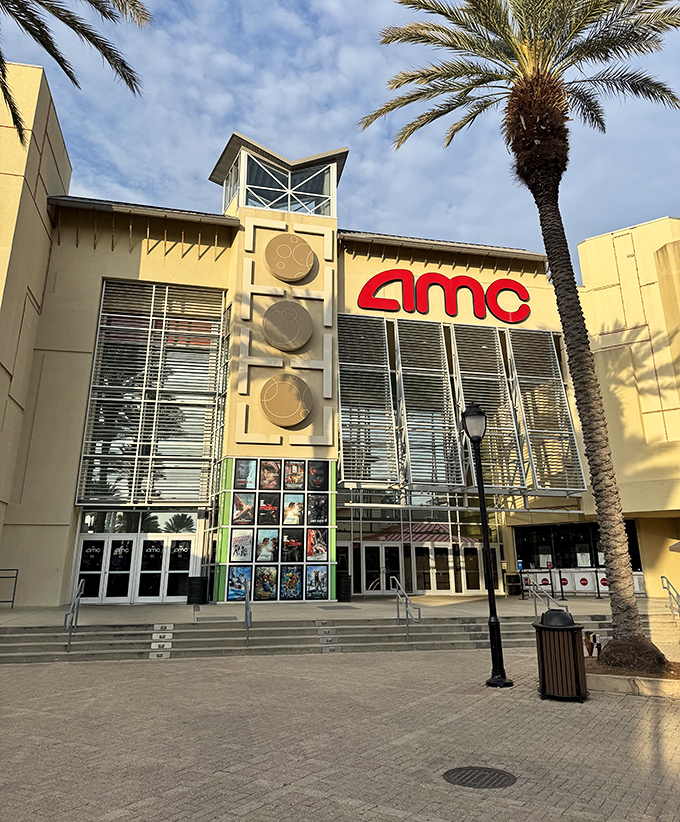 The AMC theater in Destin Commons&mdash;because sometimes you need a break from paradise to sit in the dark with overpriced popcorn. 