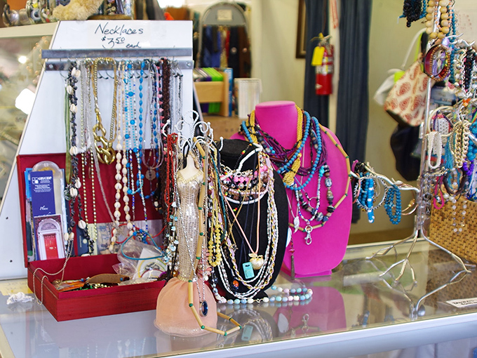 Jewelry displays that sparkle with potential, offering instant glamour for pocket change&mdash;from beaded bohemian to classic pearls.