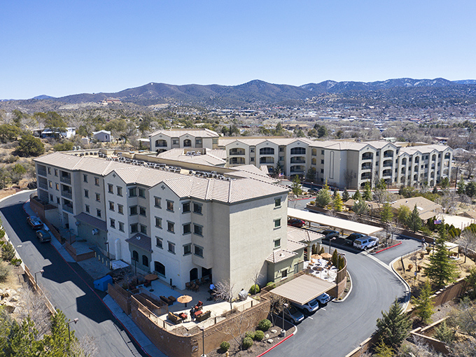 Mountain living with all the amenities. The architects thoughtfully positioned every window to frame those Prescott vistas.