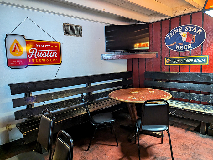 A corner that honors Austin's beer heritage, where local brews get the spotlight they deserve in this temple of casual dining.