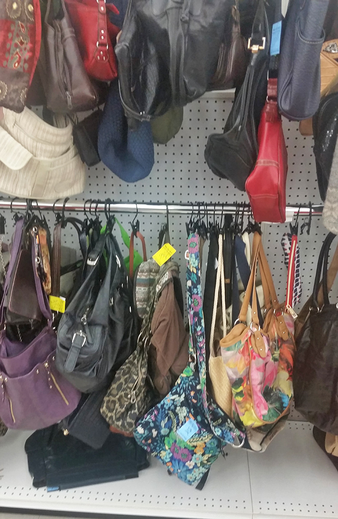 Handbag heaven for the accessory enthusiast. That floral tote might have cost someone's weekly paycheck but will be yours for pocket change.