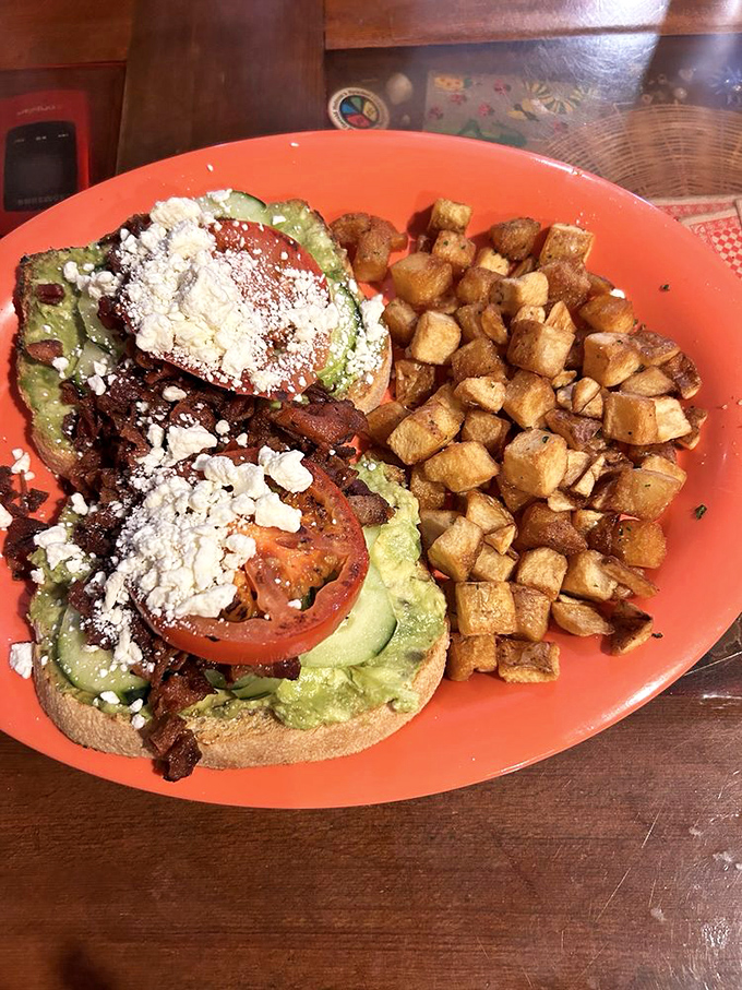 Avocado toast that Instagram dreams are made of&mdash;a masterclass in layering textures and flavors that would make any millennial weep with joy.