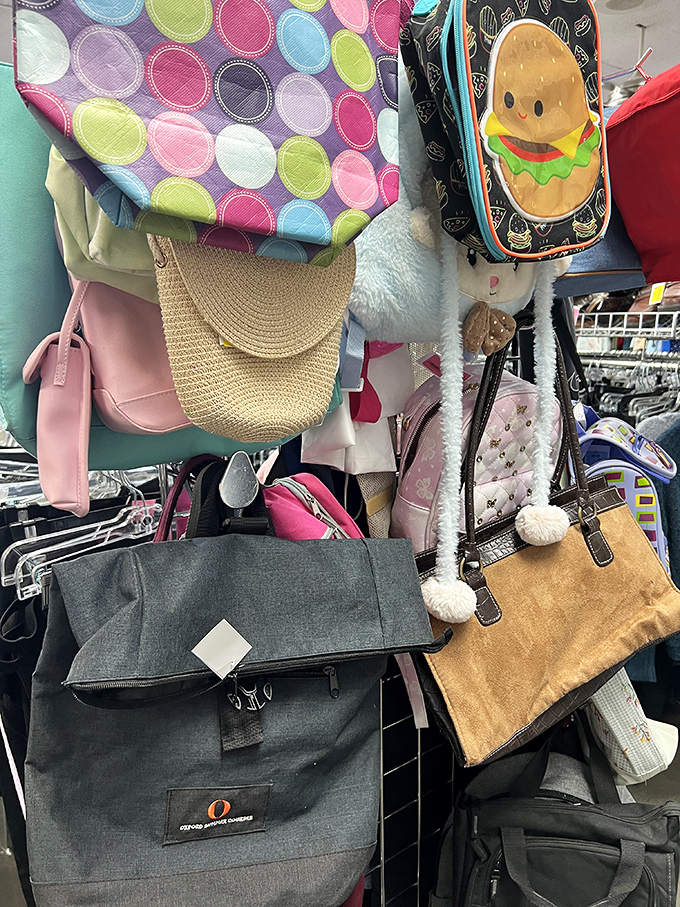 Handbag heaven&mdash;from structured totes to summer straw purses, all waiting for second chances at a fraction of retail.