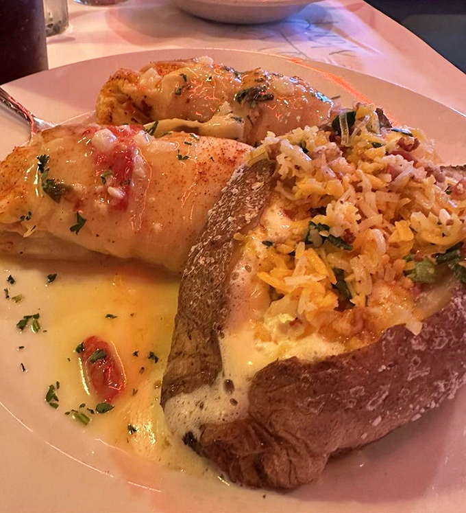 This stuffed flounder is what happens when seafood gets the royal treatment. The rice pilaf is just along for the delicious ride.