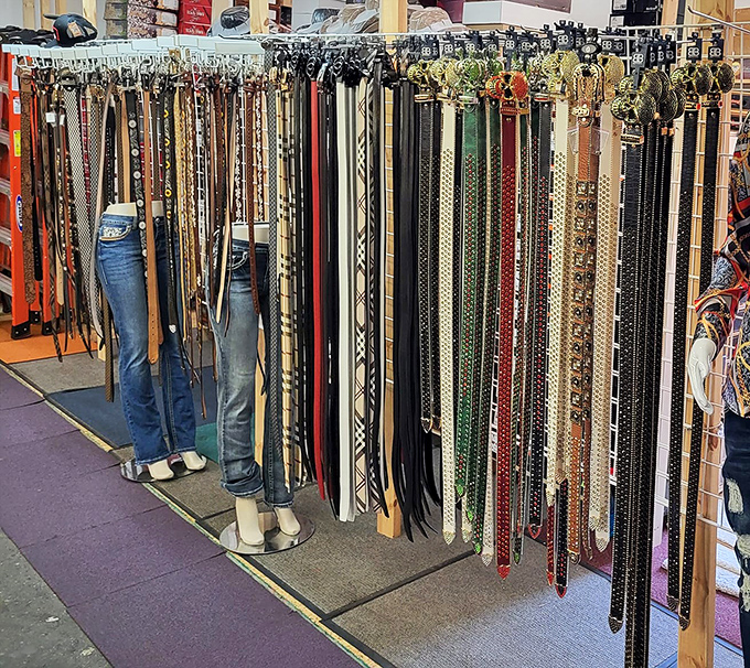 Leather strips of distinction! These belts aren't just holding up pants&mdash;they're making fashion statements one buckle at a time.