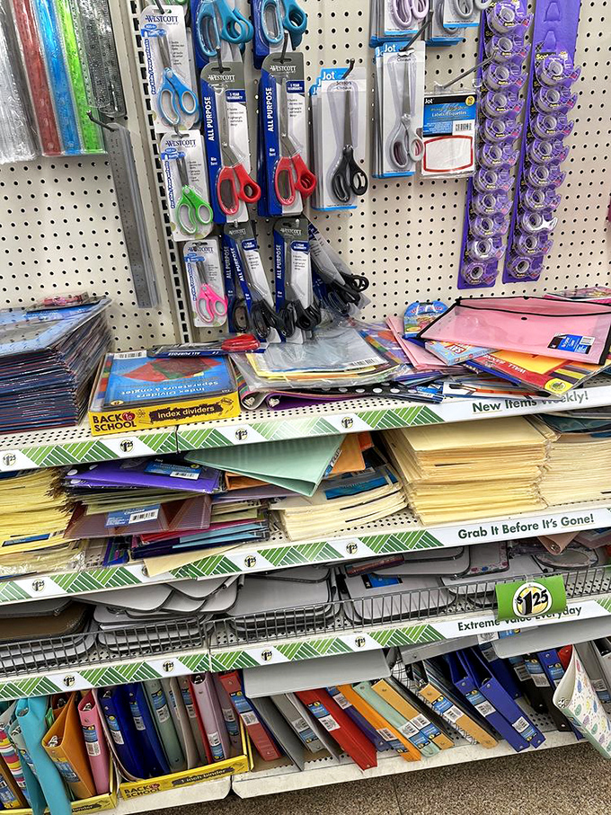 Office supply nirvana that would make any organization guru swoon. Color-coded folders: the affordable luxury we didn't know we needed.