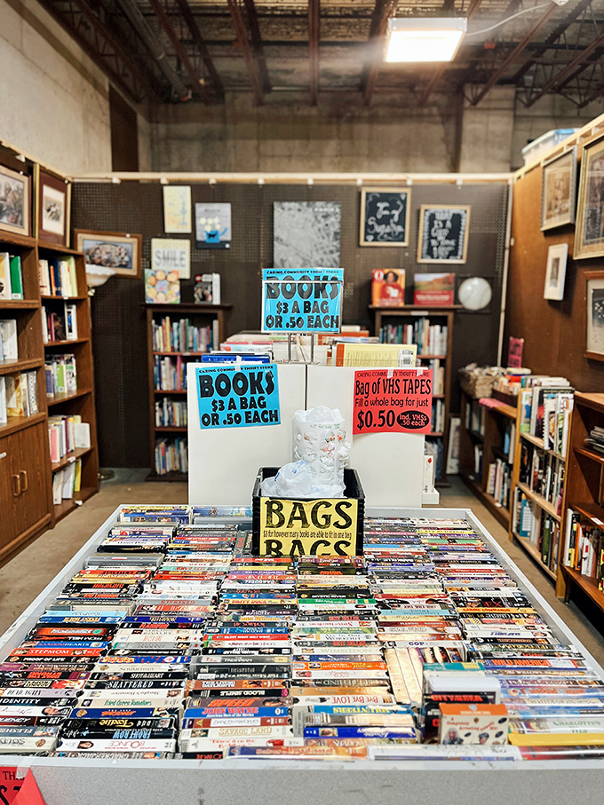 Literary treasure island! For just $3 a bag, these books offer worlds of adventure, romance, and knowledge waiting to be rediscovered.