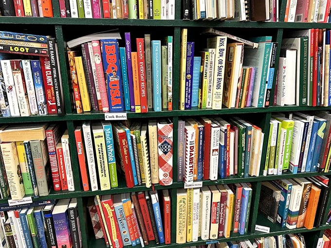 Bookworms, rejoice! Floor-to-ceiling shelves house literary treasures from bestsellers to cookbooks, where $2 can transport you to entirely new worlds.