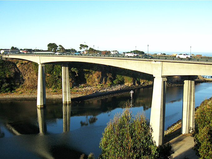 This bridge spans more than just water&mdash;it connects Fort Bragg's past to its present, carrying travelers over the same routes as logging trucks once did.