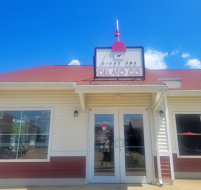 Brown Dog Gelato Co. stands ready to reward successful shoppers with creamy Italian-style treats &ndash; the perfect punctuation to a day of deals.